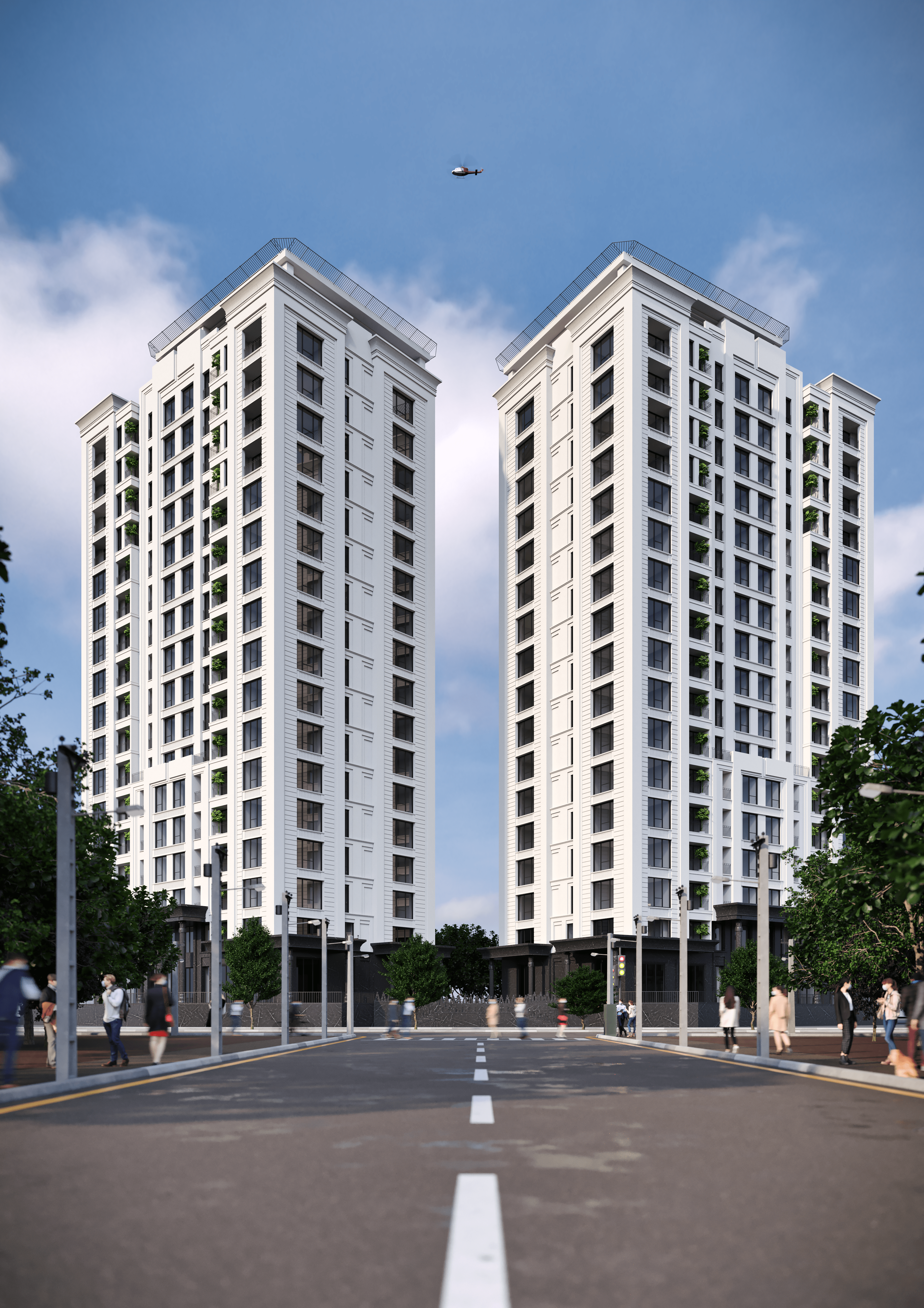 Melli Bank's Twin Towers - Raouf Zadeh Architectural Group