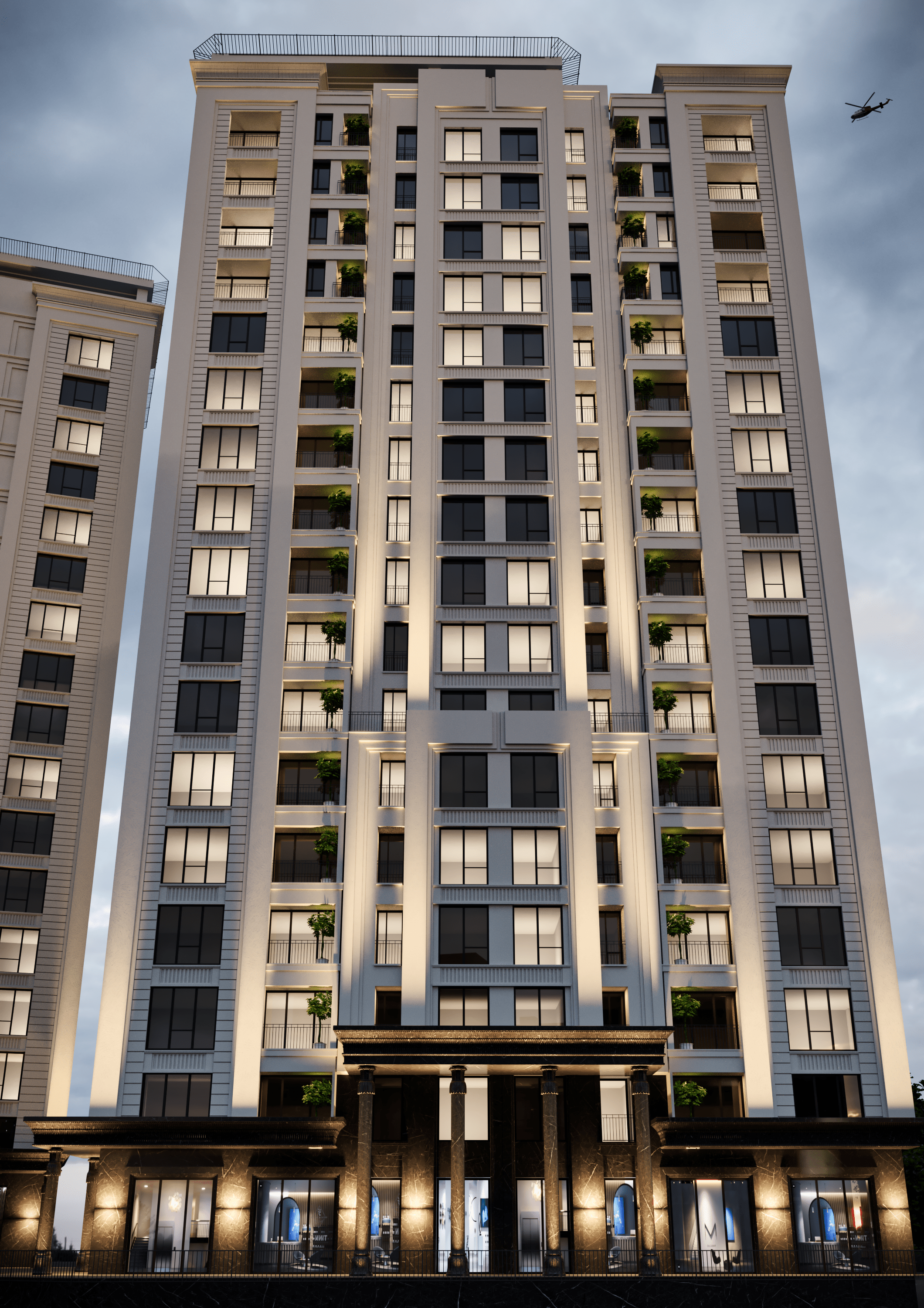 Melli Bank's Twin Towers - Raouf Zadeh Architectural Group